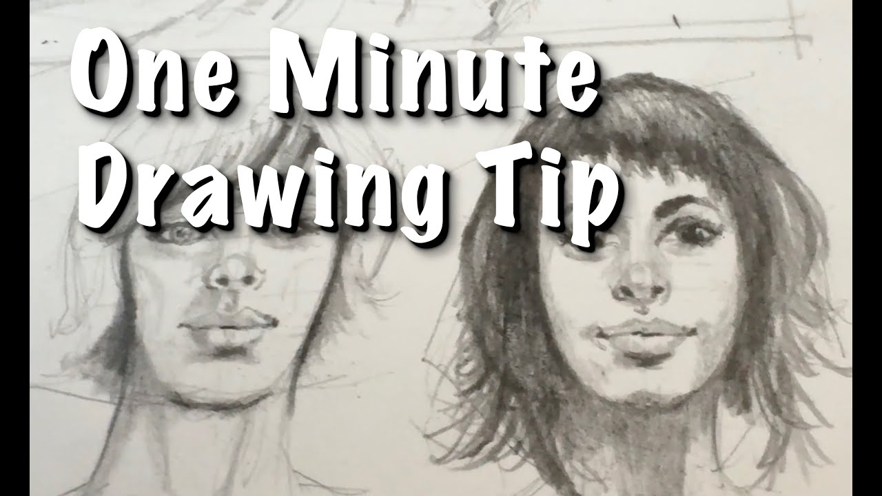 One Minute Drawing Tip Youtube
