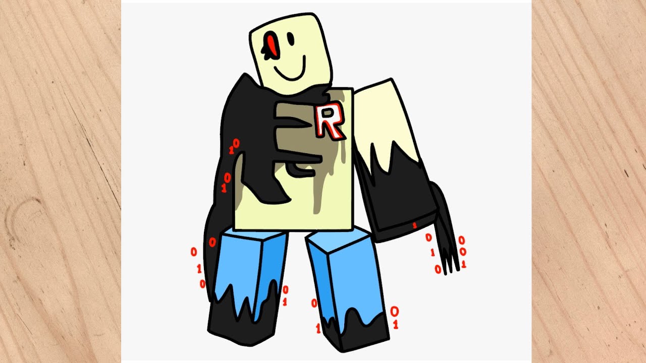 How To Draw John Doe Forsaken Roblox Youtube