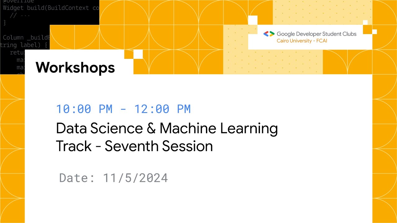 Data Analytics Machine Learning Workshop Session 7 Youtube