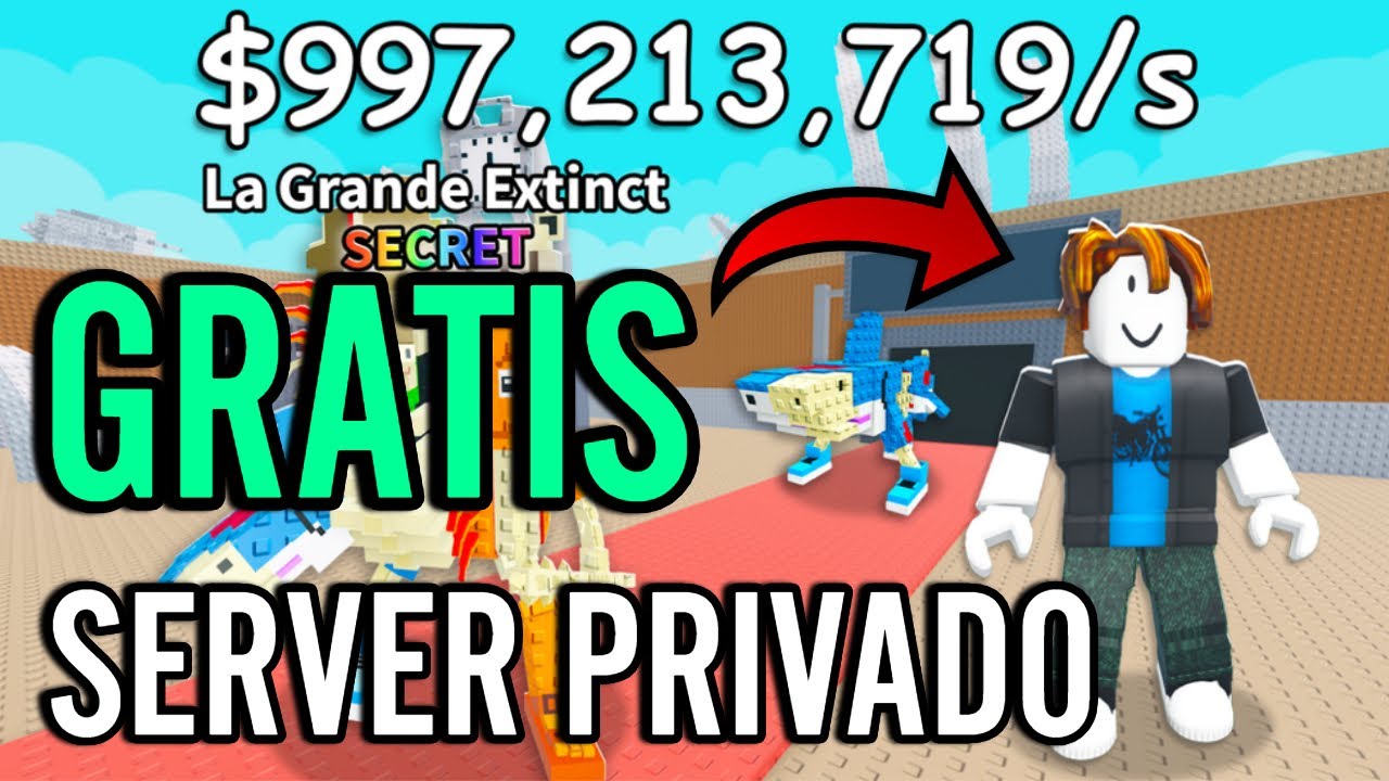 Como Tener Un Server Privado Gratis En Roba Un Brainrot En Menos De 1