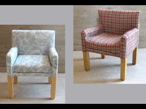 1 12th Scale Bedroom Chair Tutorial Part Two Youtube