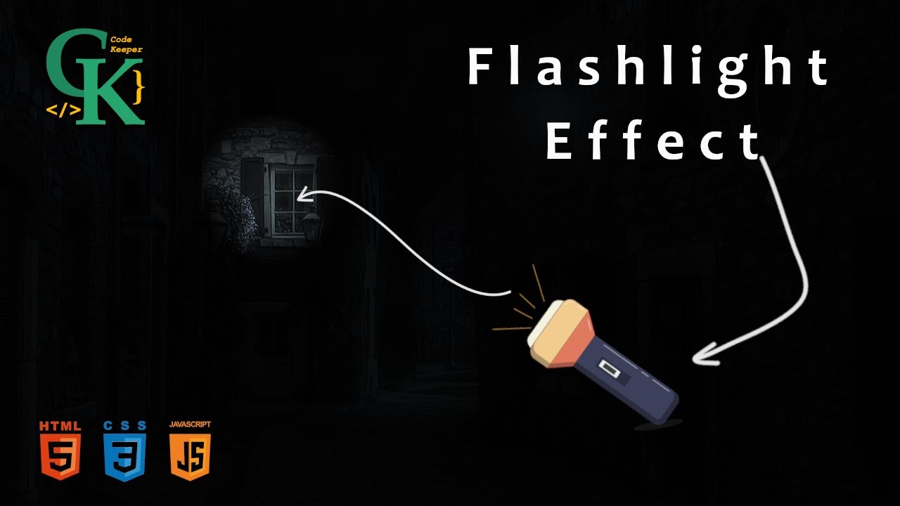 Master Flashlight Effect On Mousemove With Html Css And Javascript