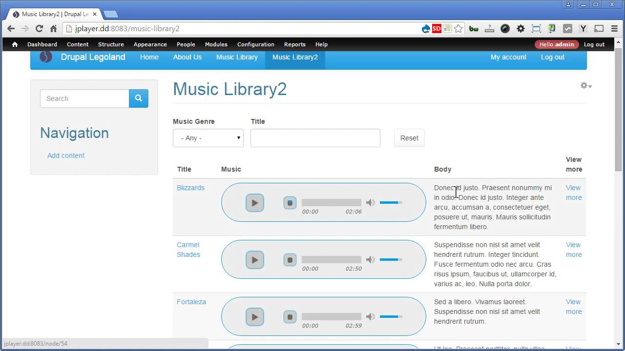 Drupal Jplayer 1 Overview Youtube