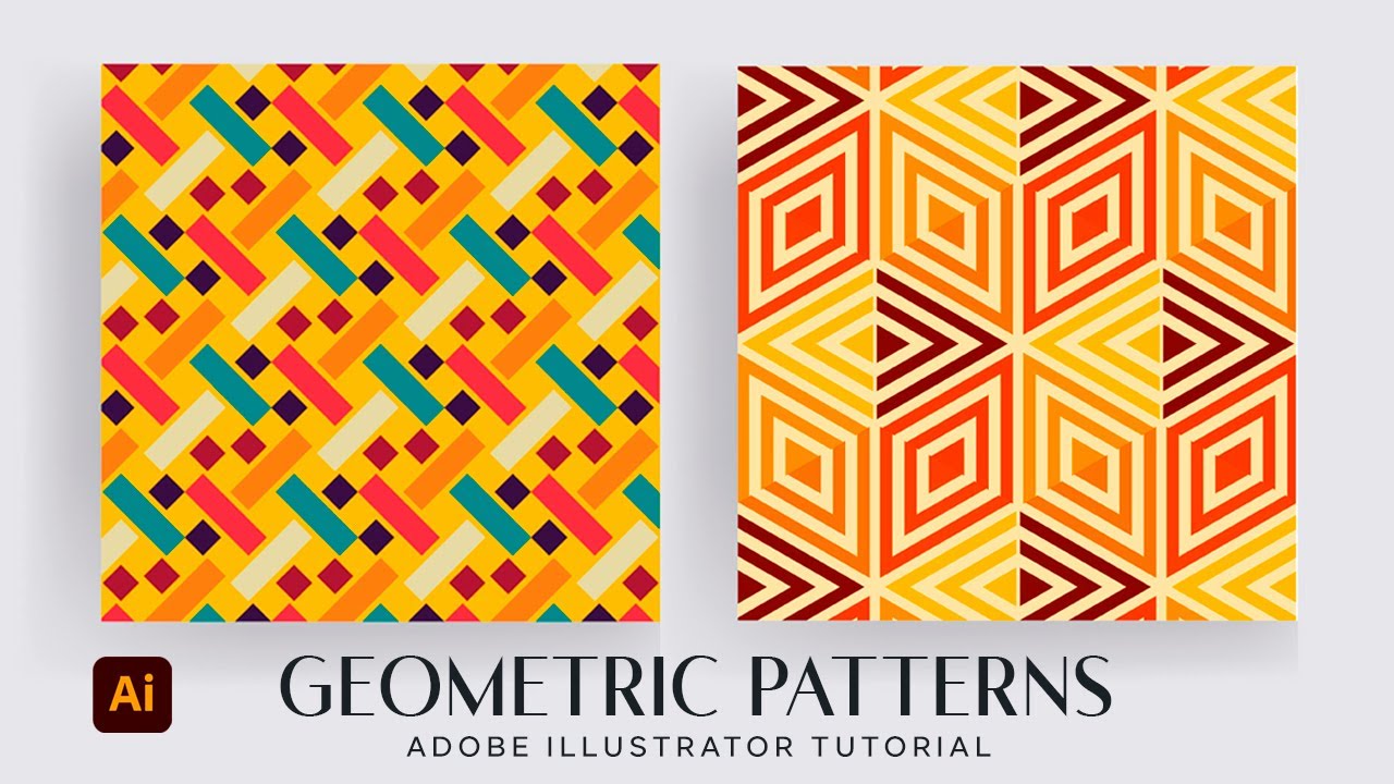 Create Geometric Patterns Adobe Illustrator Tutorial Youtube