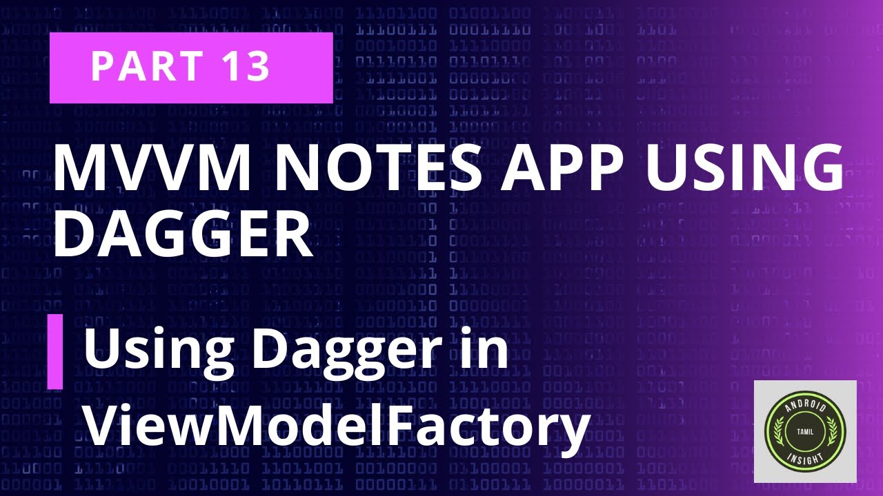 Using Dagger2 In Viewmodelfactory Notes App Mvvm Dagger Android