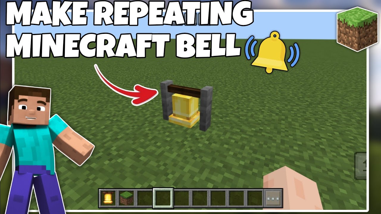 How To Make A Repeating Minecraft Bell In Minecraft Youtube