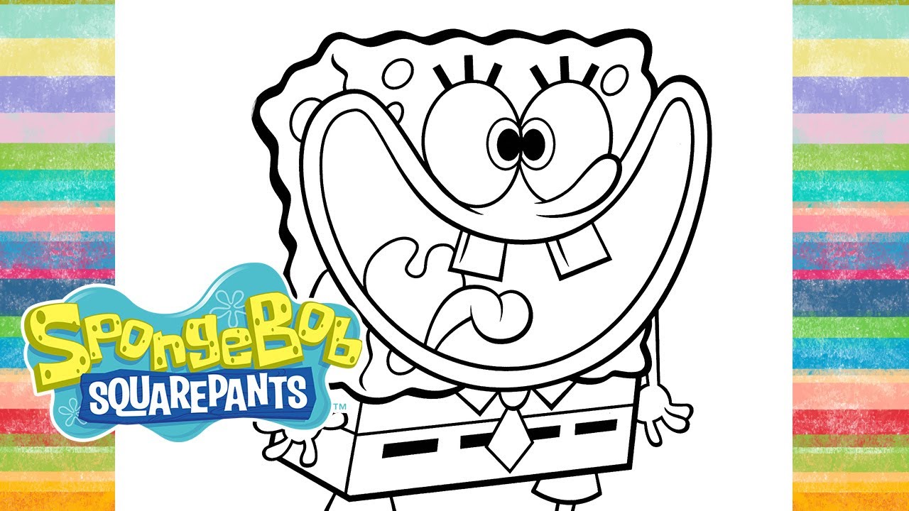 Spongebob Funny Faces Coloring Pages 2025