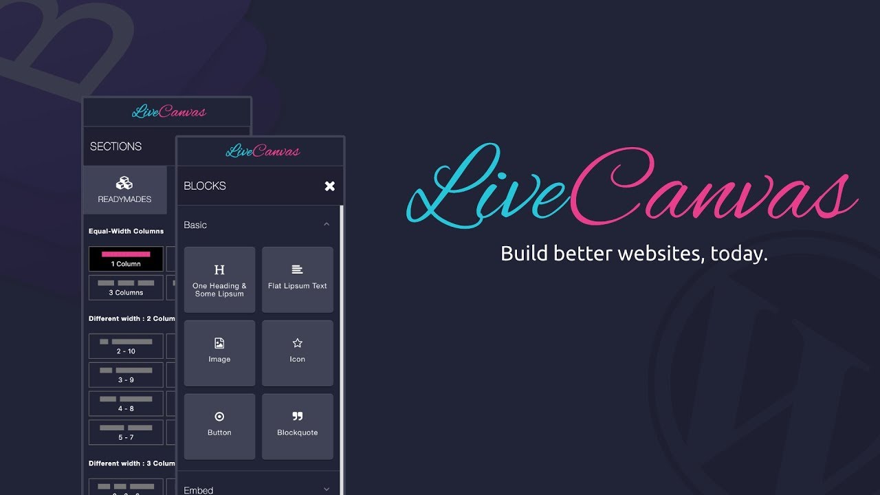 Livecanvas The Powerful Bootstrap4 Builder For Wordpress Youtube