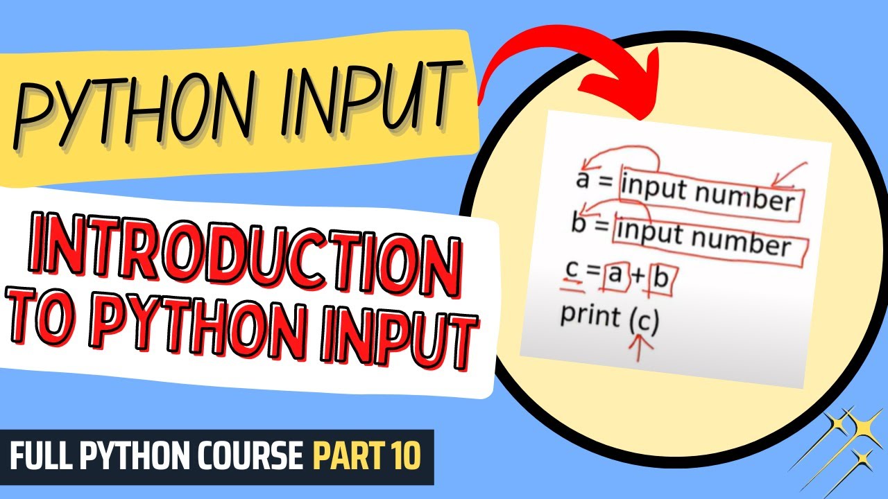 Introduction To Python Input Python Course For Beginners Students