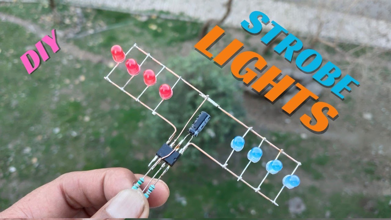 Diy Strobe Light With Ic Ne555 Youtube