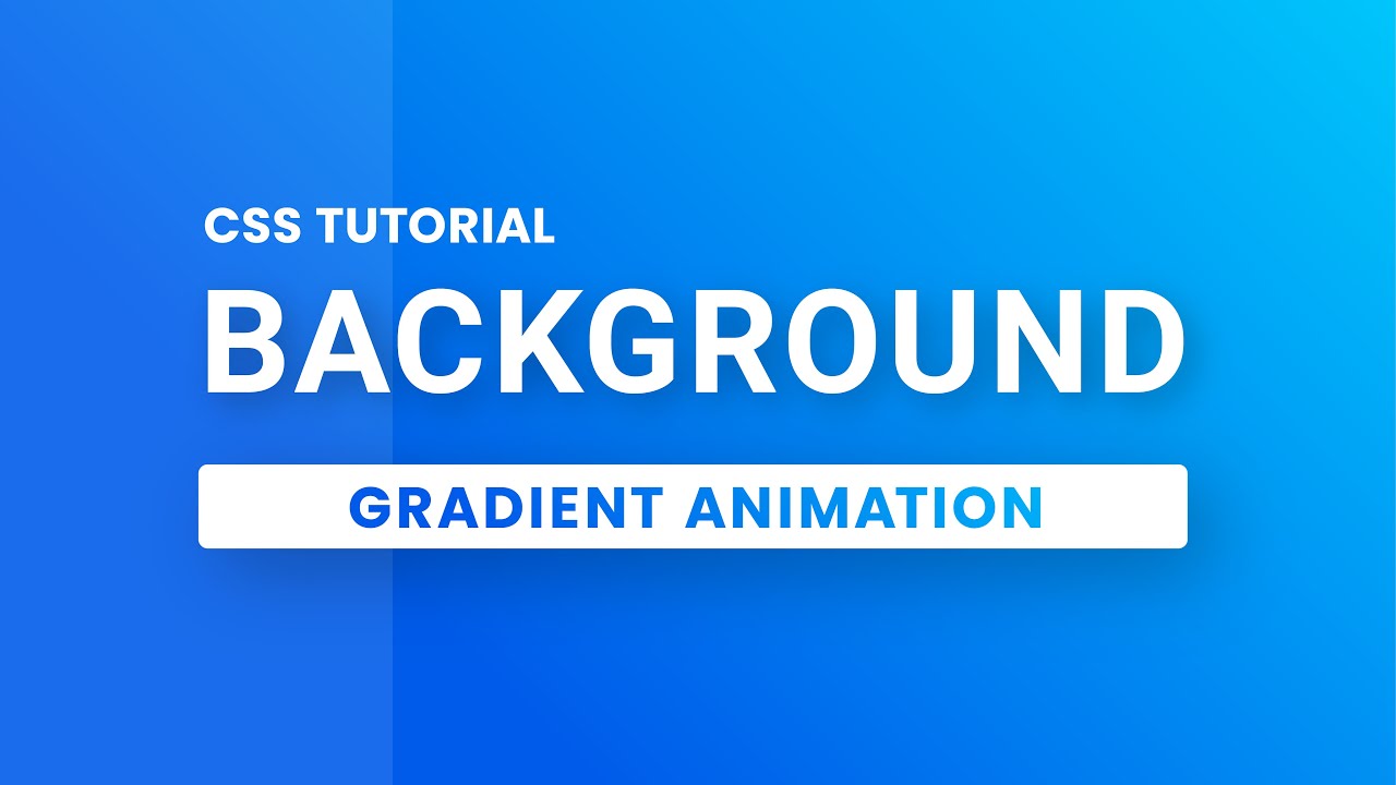 Css Background Gradient Animation Youtube