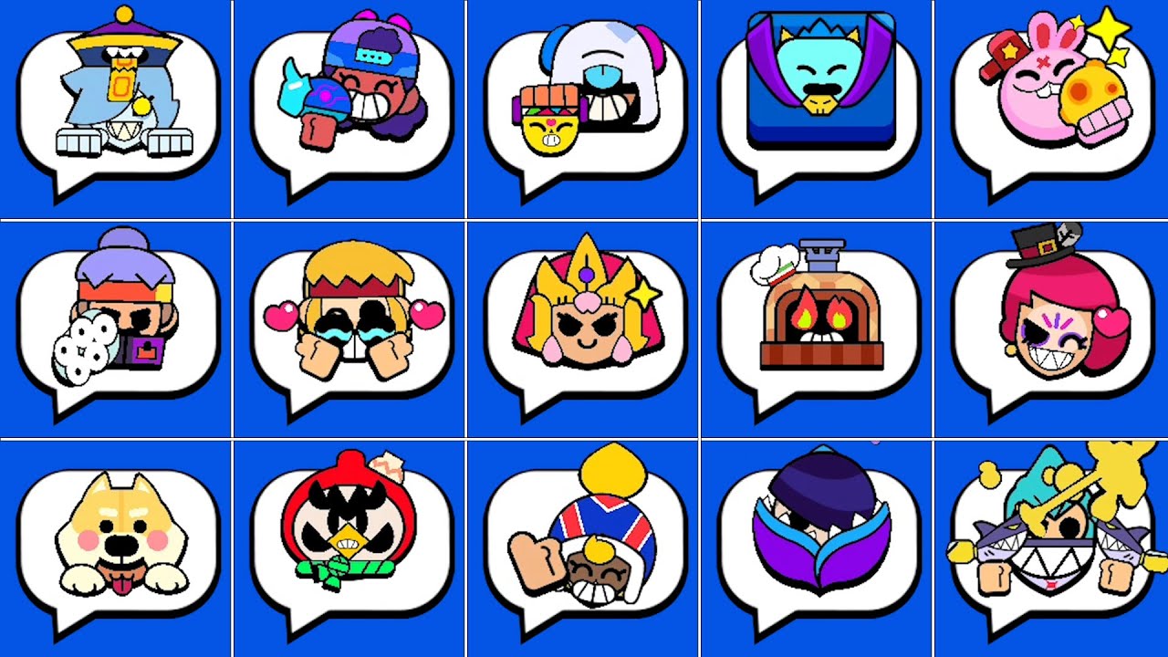 All Animated Skin Pins In Brawl Stars Youtube