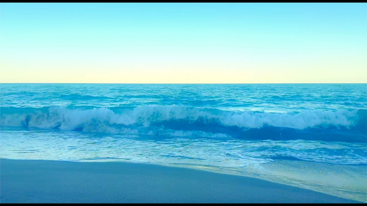 7hr 4k Beautiful Ocean Waves Soothing Relaxing Sounds Youtube