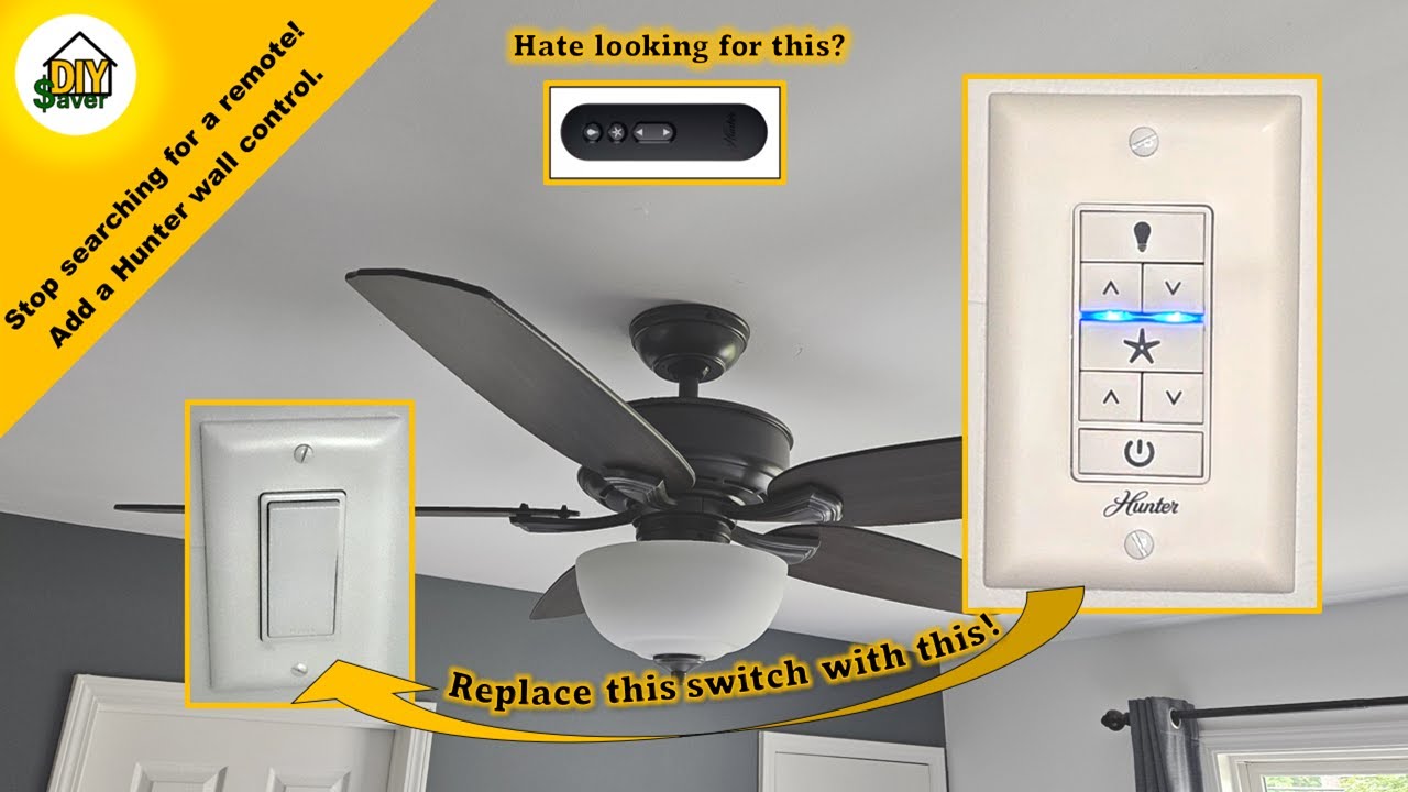 How To Install The Hunter Universal Fan Light Wall Control Model