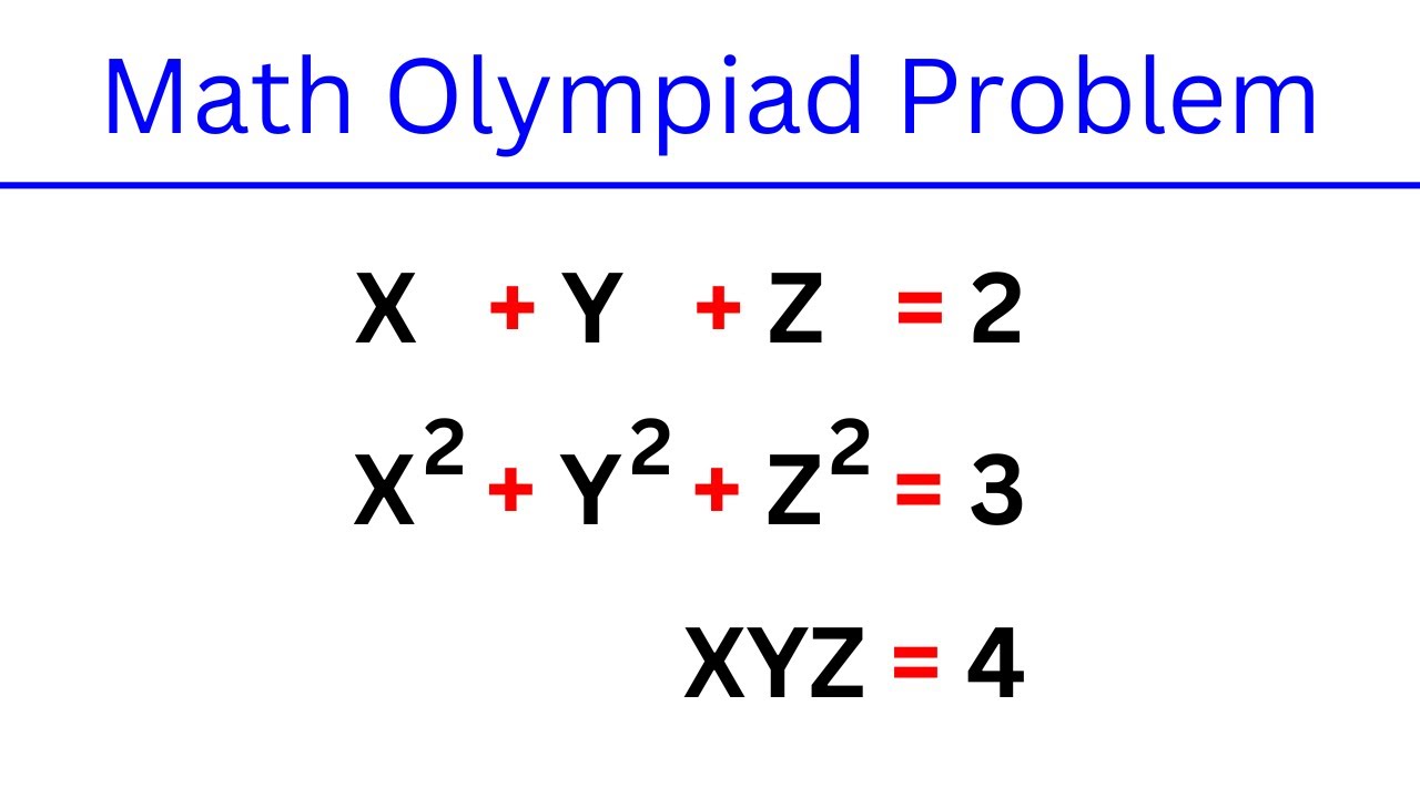 A Nice Math Olympiad Algebra Problem Youtube