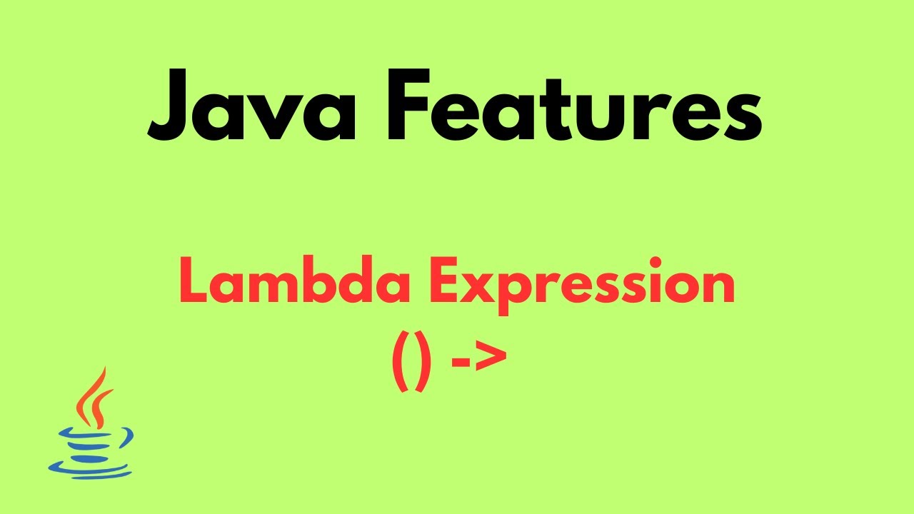 Java Features Lambda Expression 5 Youtube