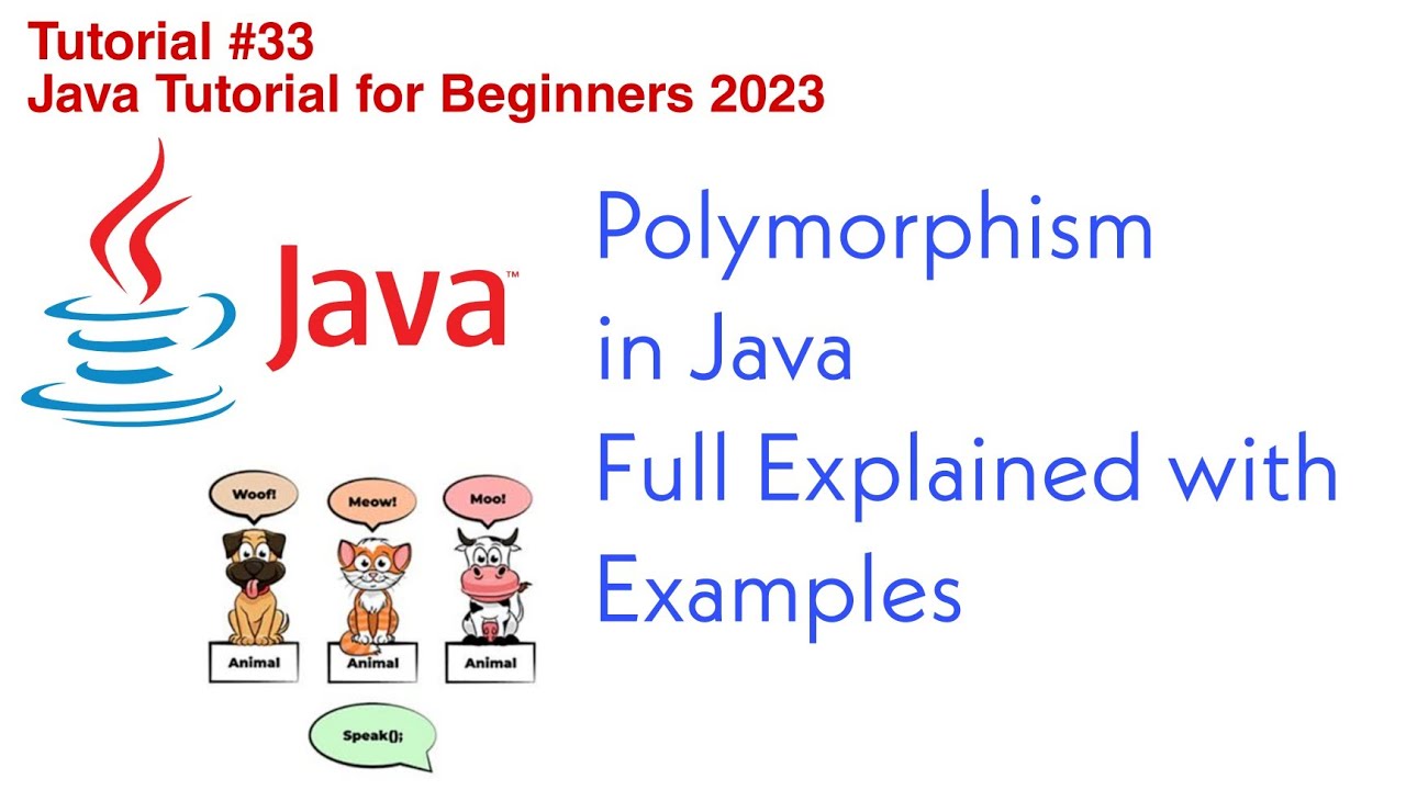 Polymorphism In Java Full Explained With Examples Youtube