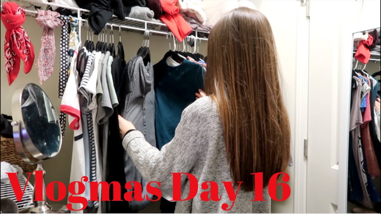 Vlogmas Day 16 Closet Clean Out Packing Youtube