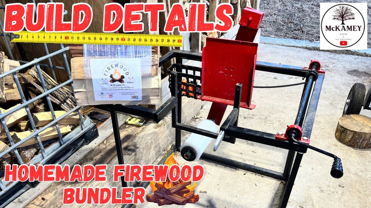 Budget Homemade Firewood Bundler Full Build Details Diy Buildit