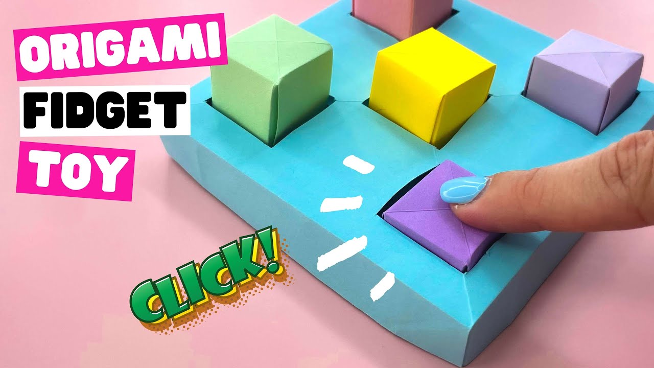 No Glue Or Tape Seriously How To Make Origami Fidget Toy Origami
