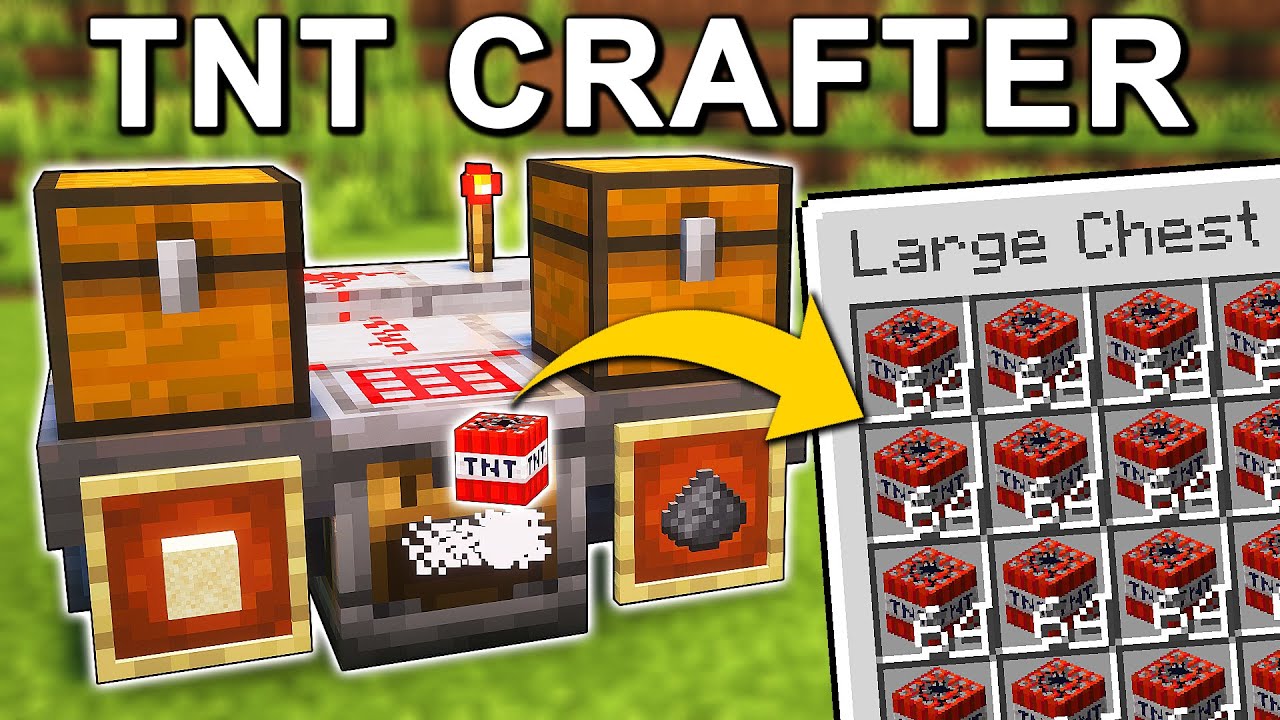 The Easiest Tnt Crafter In Minecraft 1 21 Tutorial Youtube