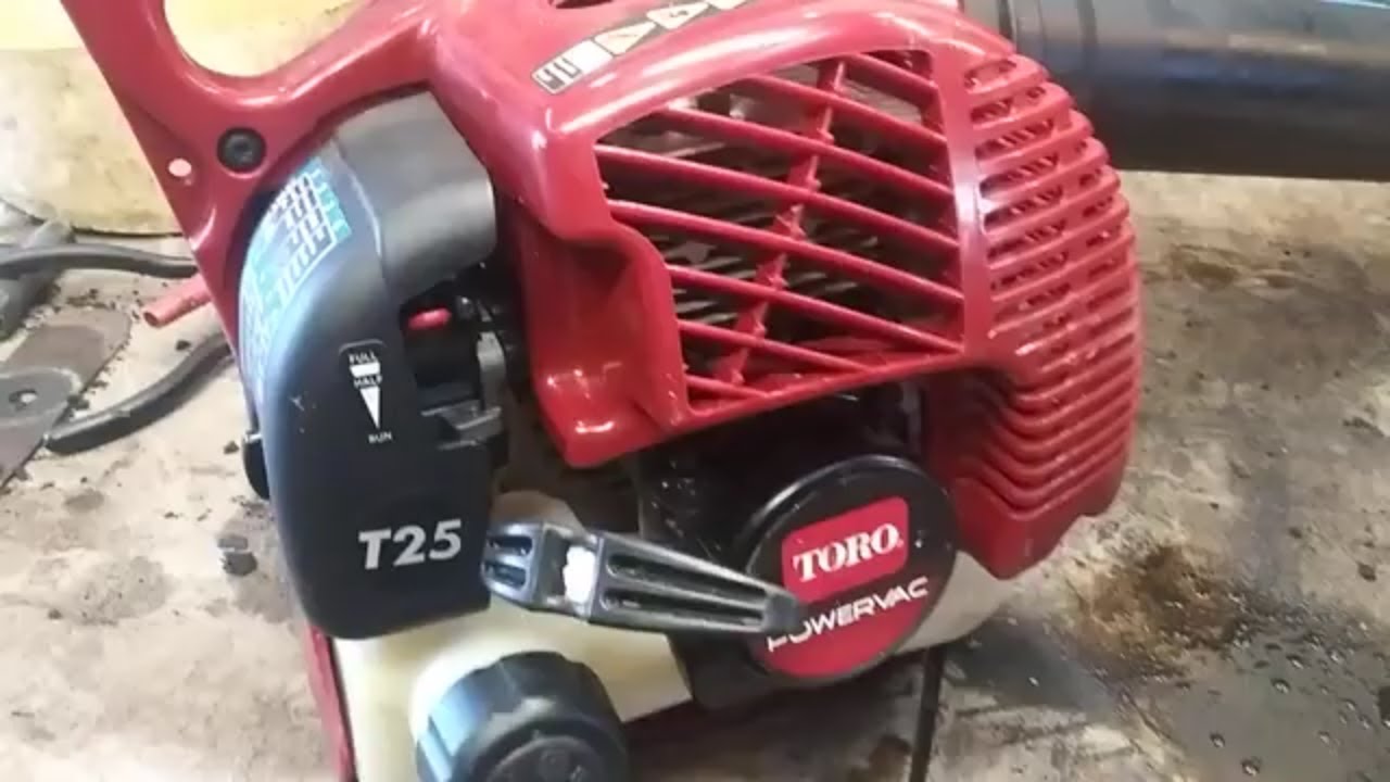 Toro Powervac T25 Leafblower Carburetor And Fuel Lines Repair Rebuild