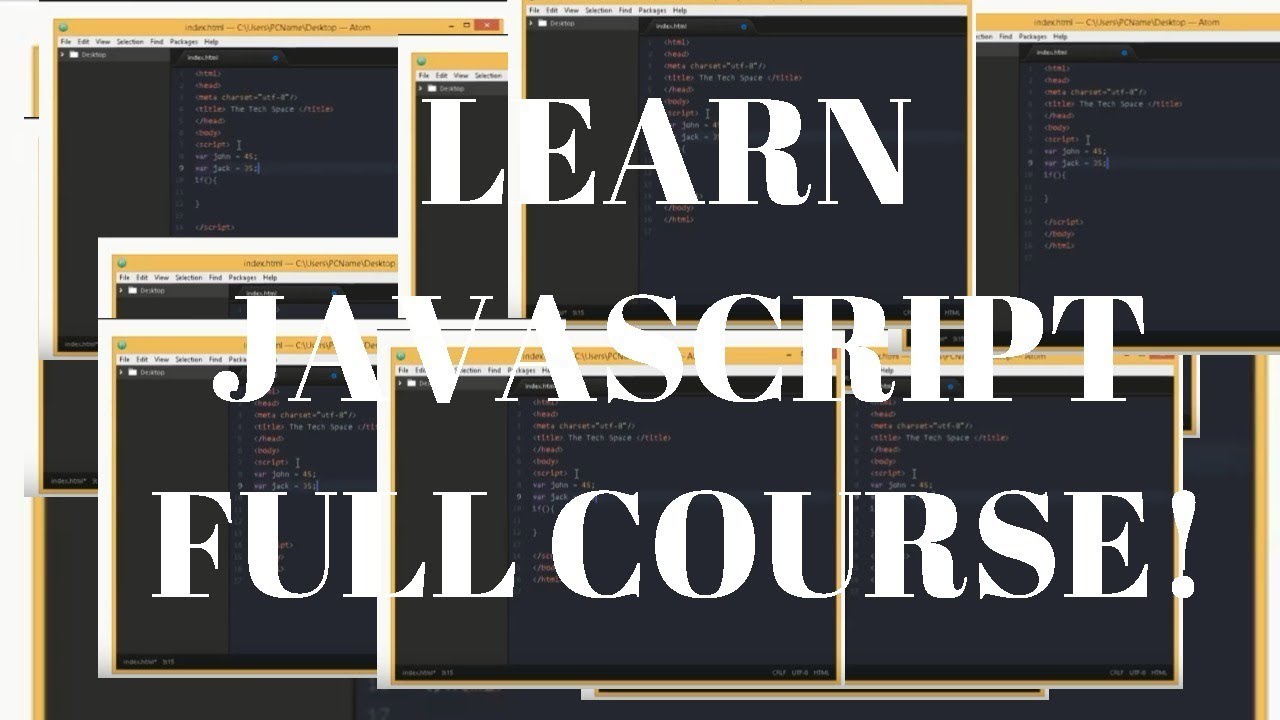 Learn To Code Using Javascript Full Course 100 Free Youtube
