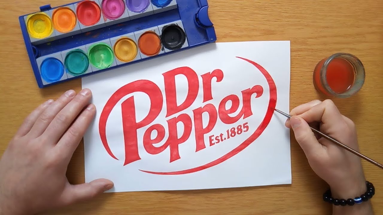 How To Draw The Dr Pepper Logo Youtube