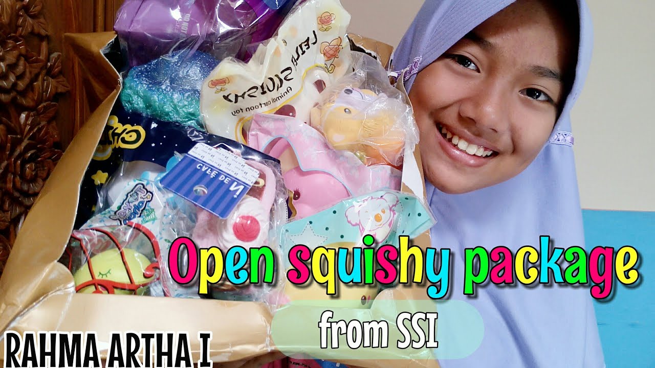 Open Squishy Package From Ssi Youtube