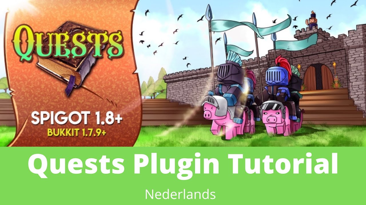Quests Minecraft Plugin Tutorial Nederlands Youtube