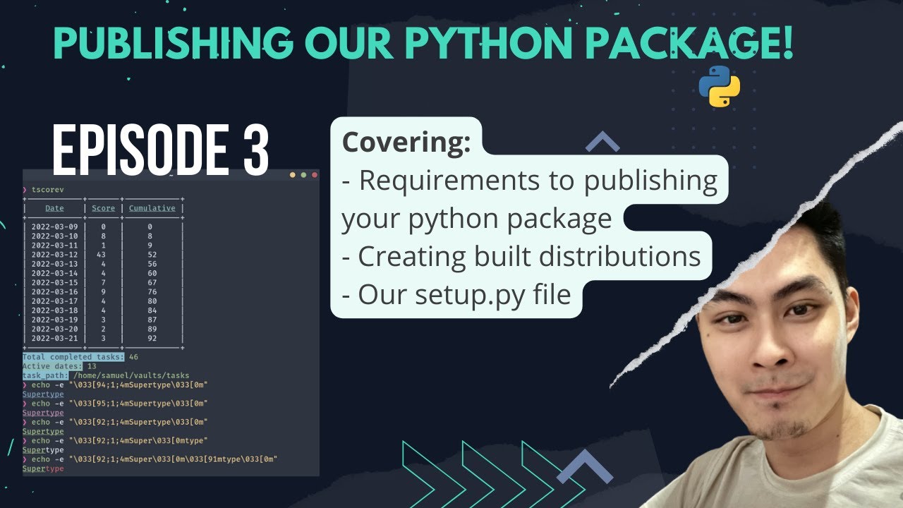 Build W Python 3 How To Build Publish Our Python Package Youtube