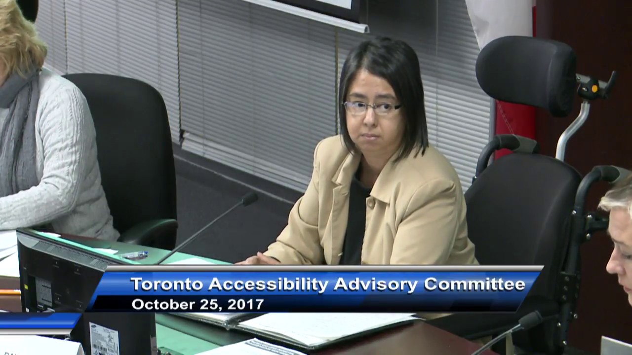 Toronto Accessibility Advisory Committee October 25 2017 Youtube