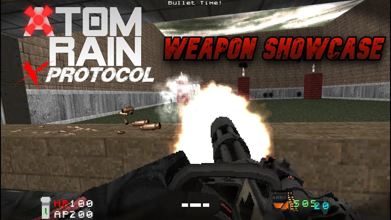 Doom Mod Weapon Showcase Atom Rain X Protocol V1 1a Youtube