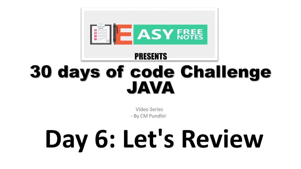Day 6 Let S Review 30 Days Of Code Challenge Hackerrank In Java