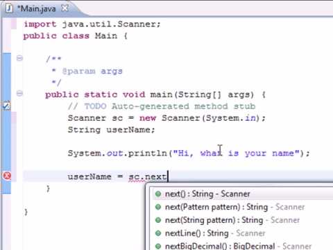 Java Tutorial Read User Input Using Scanner Class Youtube