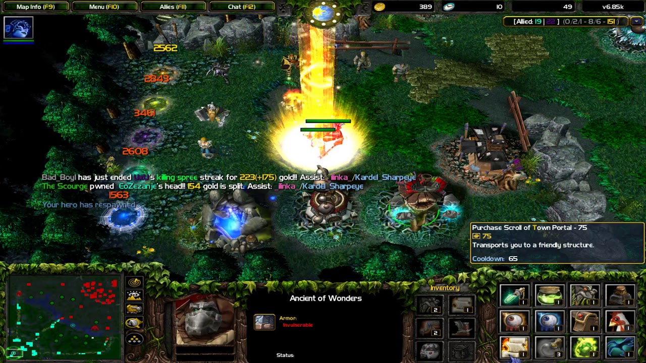 Warcraft Iii The Frozen Throne Dota Eurobattle Net Lagabuse Youtube