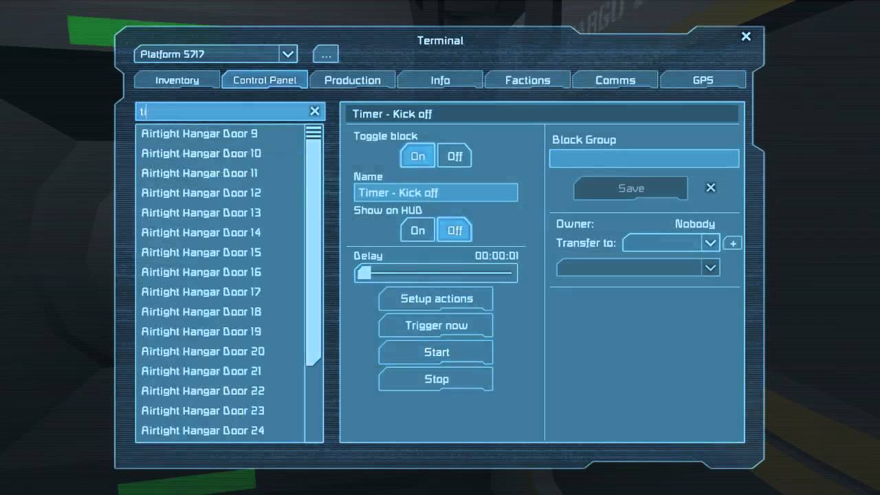 Space Engineers Introduction To Timer Blocks Tutorial Youtube