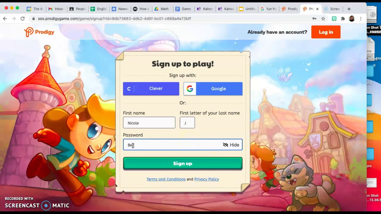 Prodigy Login Youtube