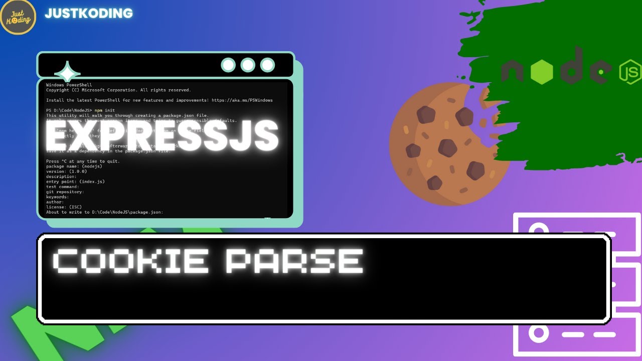Expressjs Untuk Pemula 27 Set Token Cookie Parser Youtube