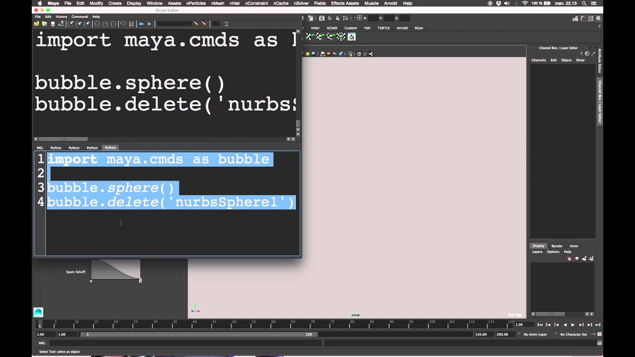 Maya Python Basics Introduction Youtube