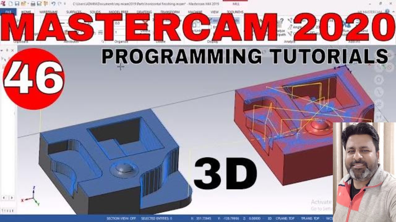 Mastercam 2020 Training Tutorial Mastercam Programming Tutorials