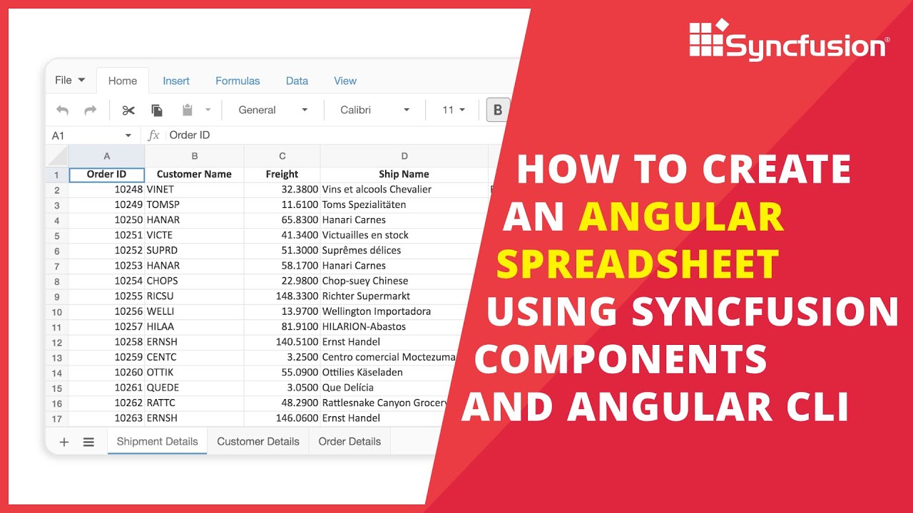 How To Create An Angular Spreadsheet Using Syncfusion Components And
