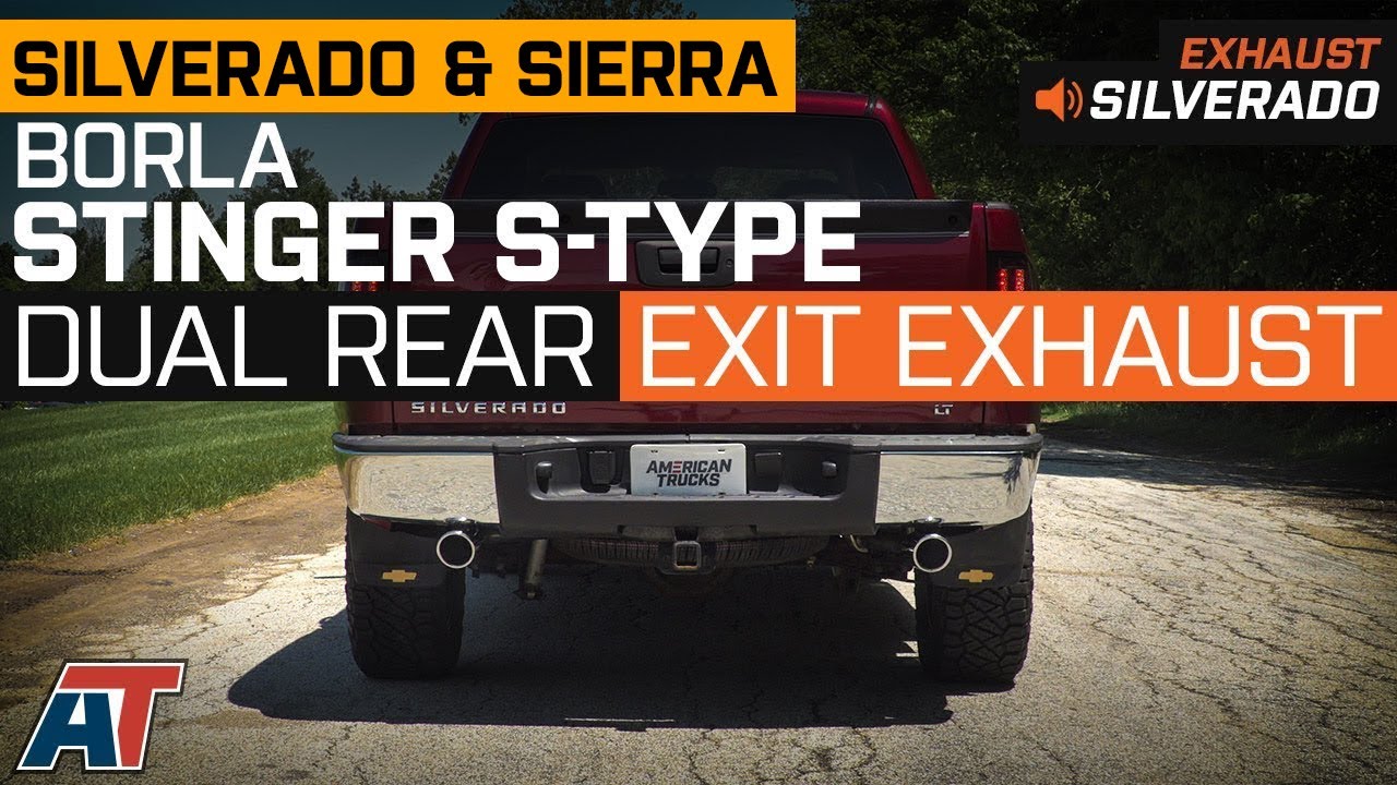 2009 2013 Silverado Sierra Borla S Type Dual Exhaust W Polished Tips