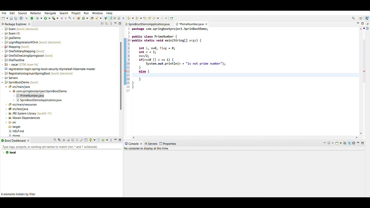 Prime Number In Java Easy Method Youtube