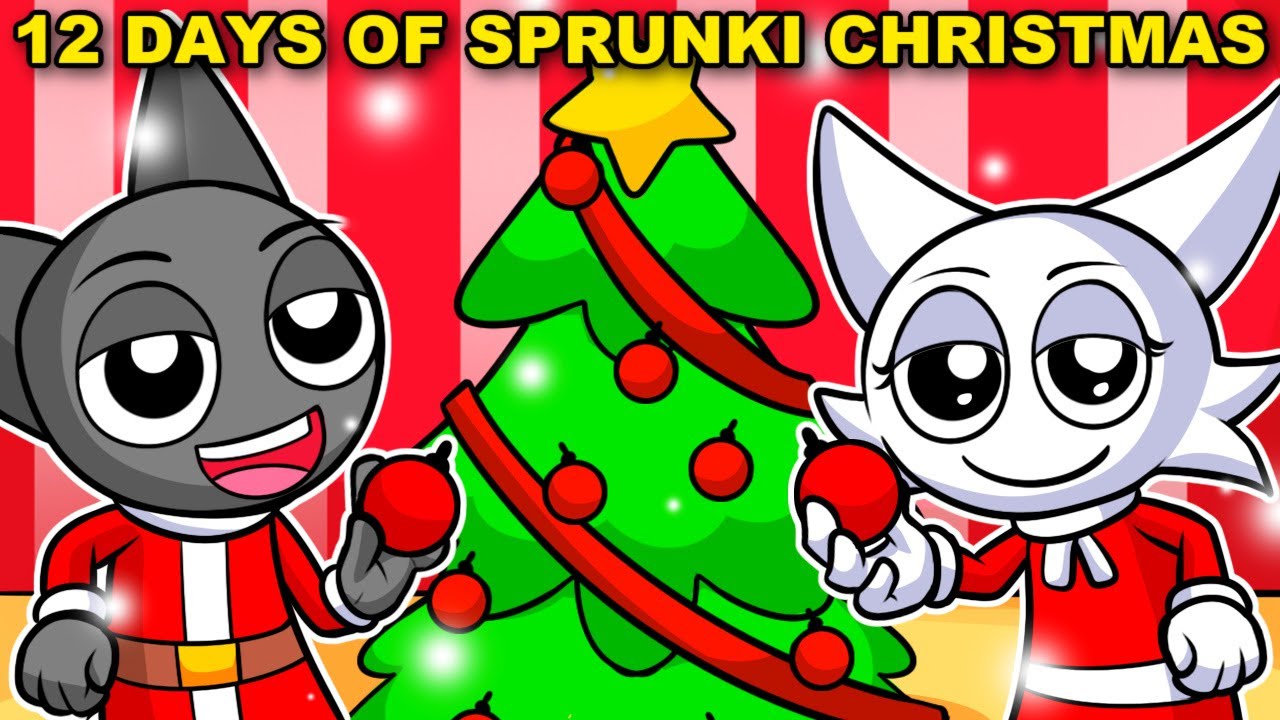 12 Days Of Sprunki Christmas Song Animated Music Video Youtube Music