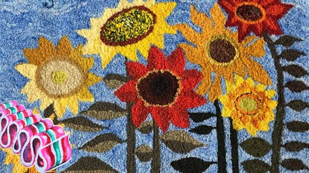 Rug Hooking Cocktail Time Gallery Night Youtube