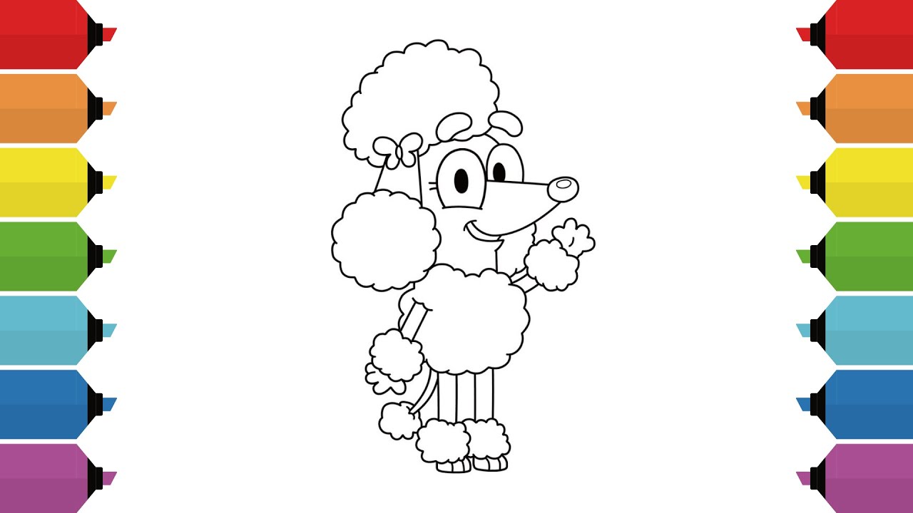 Coco From Bluey Coloring Page