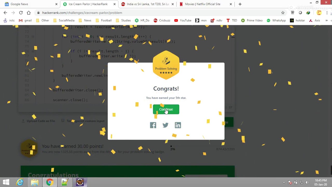How To Get Gold Badge For Problem Solving On Hackerrank 2 Mins
