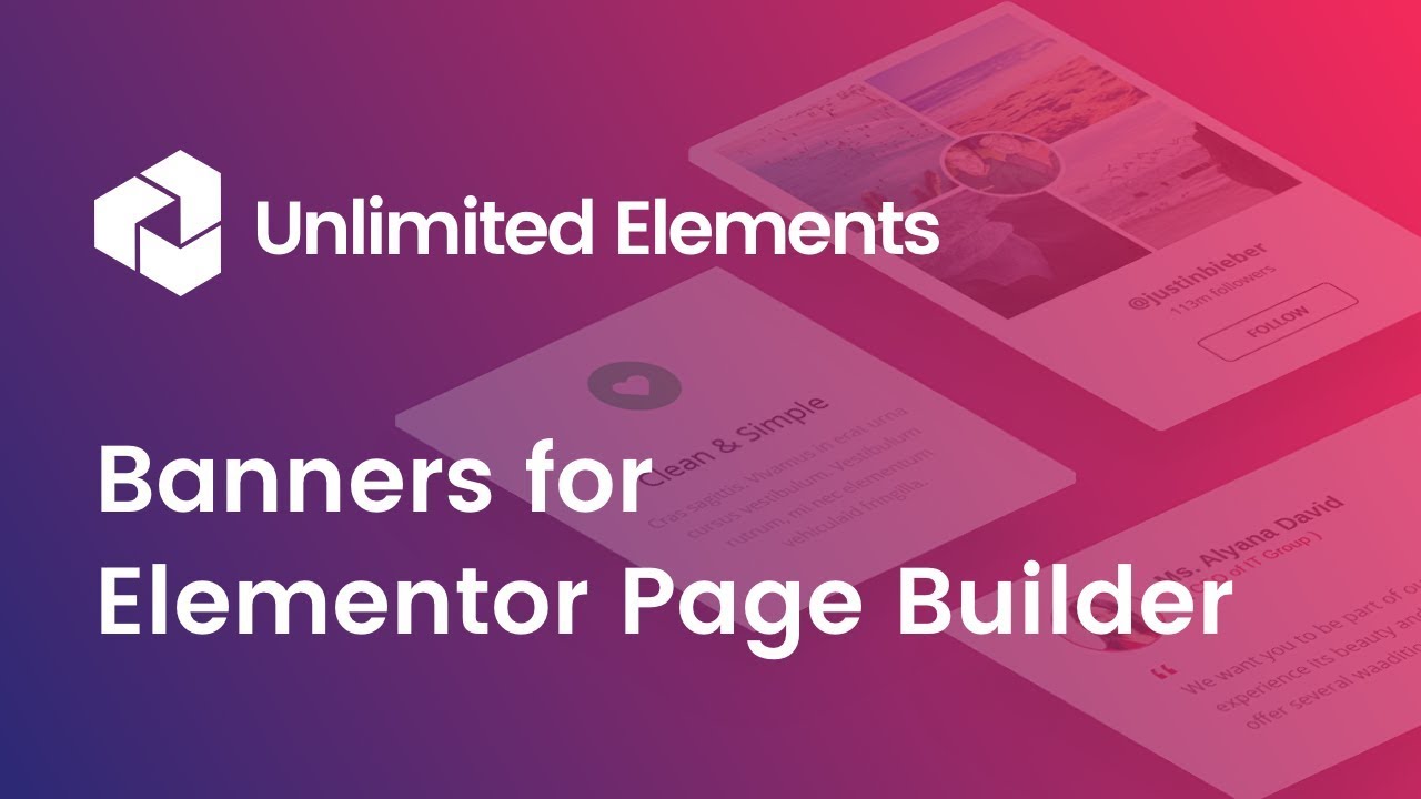 Banners For Elementor Page Builder Youtube