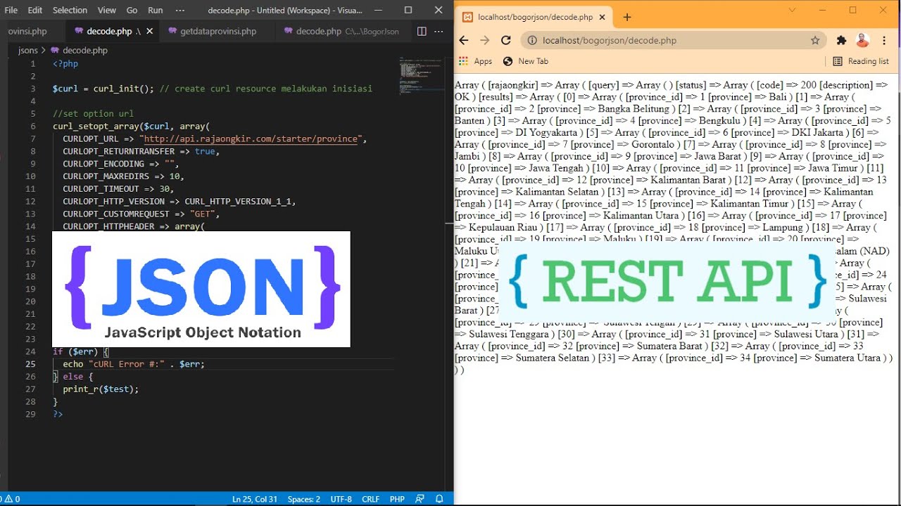 Penerapan Encode Decode Json Youtube